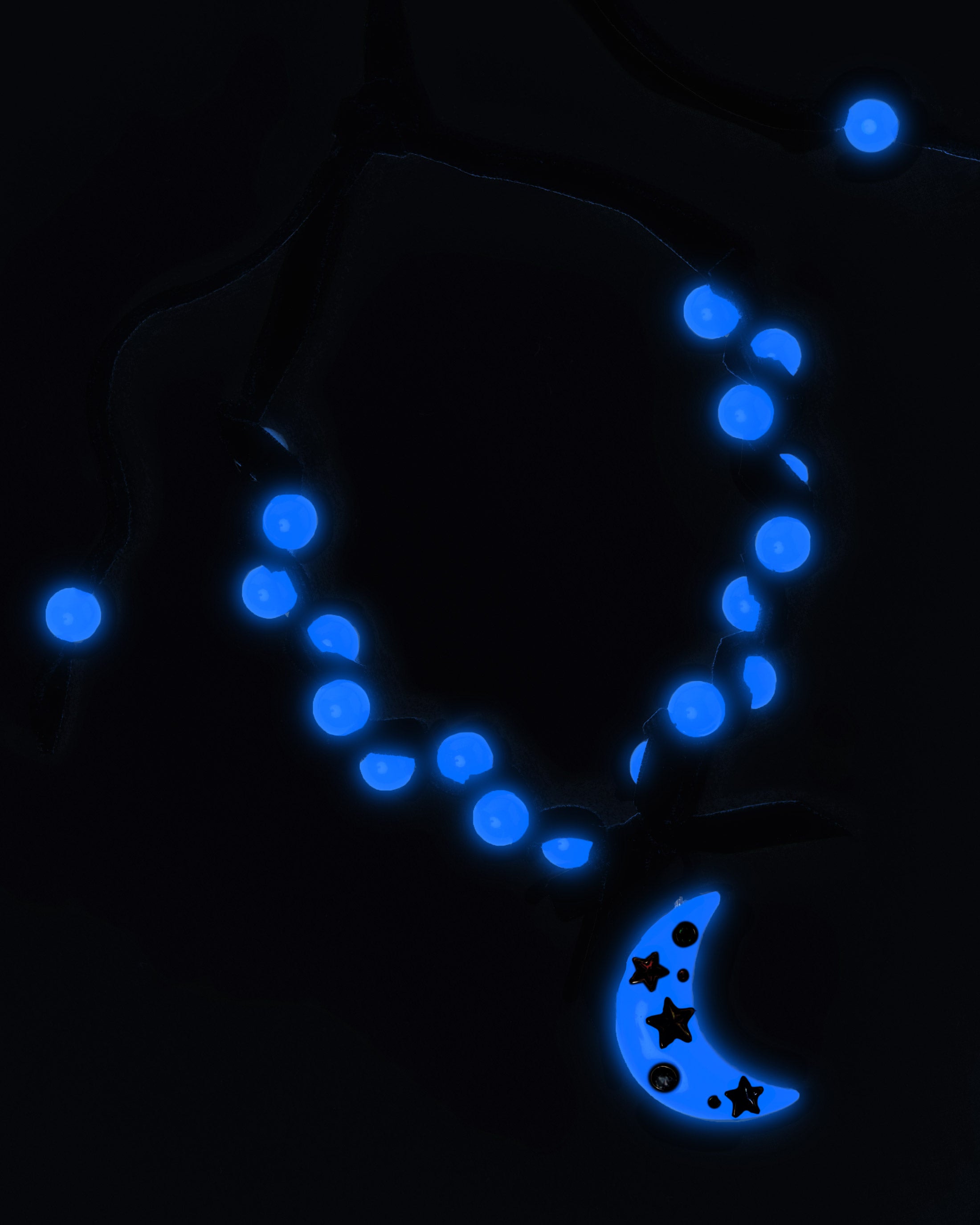Blue Moon Glow In The Dark Necklace – Super Smalls