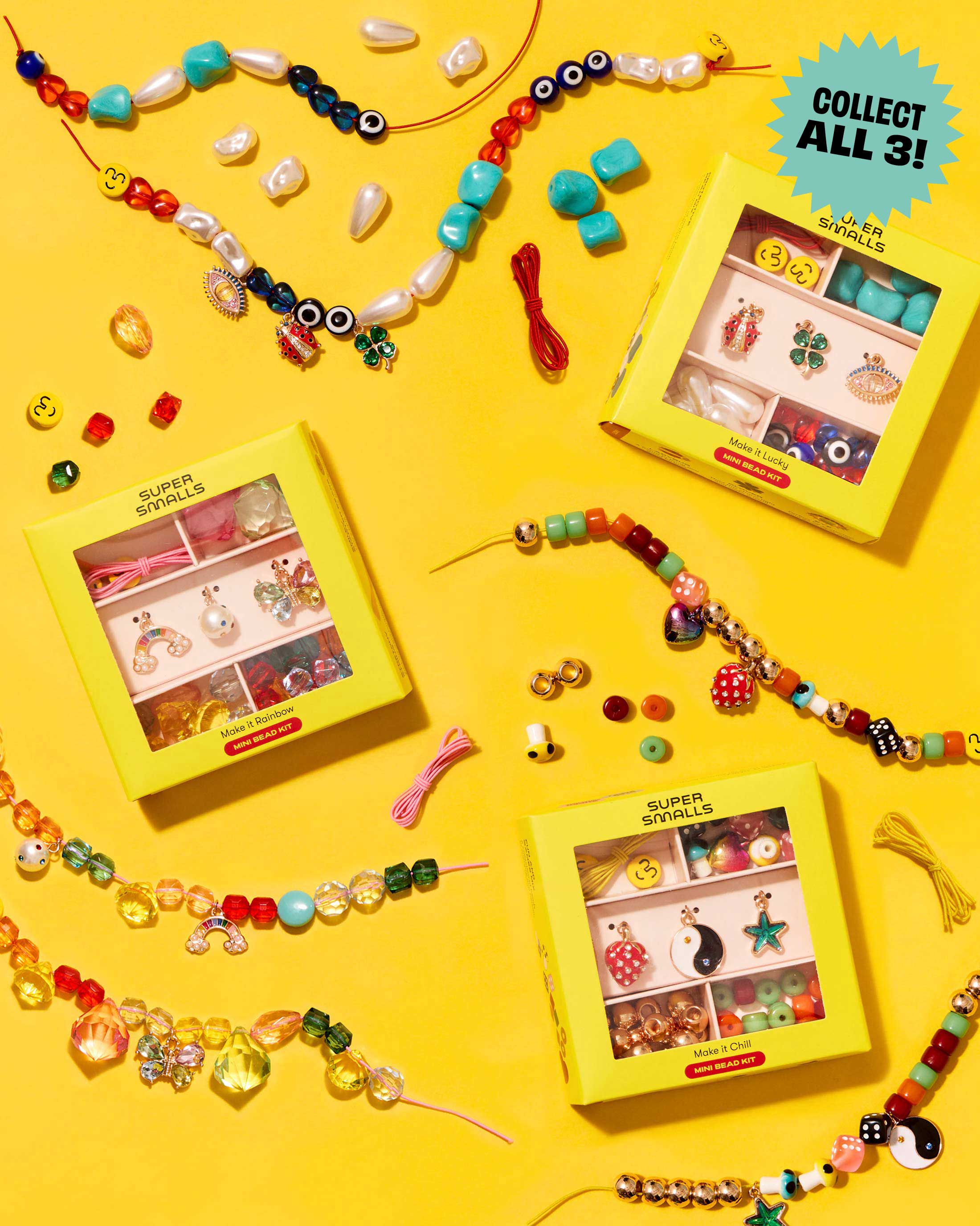 Make It Rainbow Mini DIY Bead Kit For Kids – Super Smalls